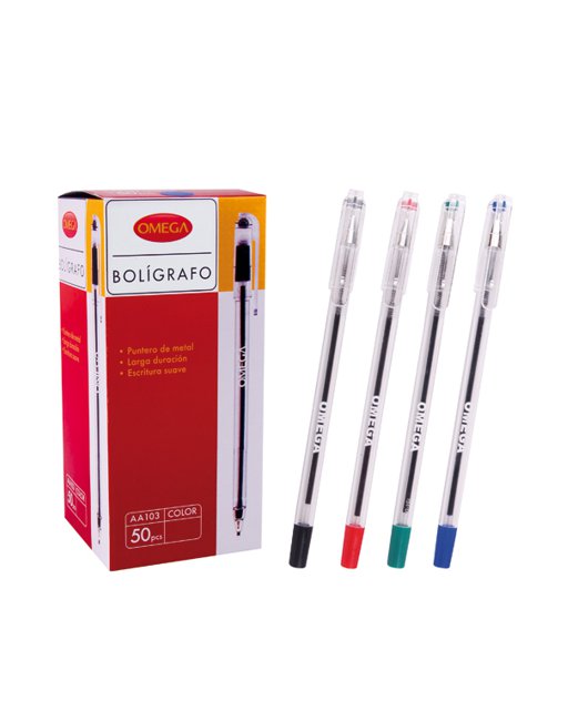 Papelería Valman - BOLÍGRAFO OMEGA AA103