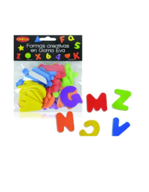 Papelería Valman - FORMAS DE GOMA EVA AUTOADHESIVA CON 52 LETRAS