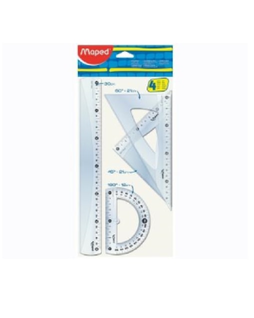 Papelería Valman - JUEGO DE GEOMETRÍA MAPED 30 CM PVC