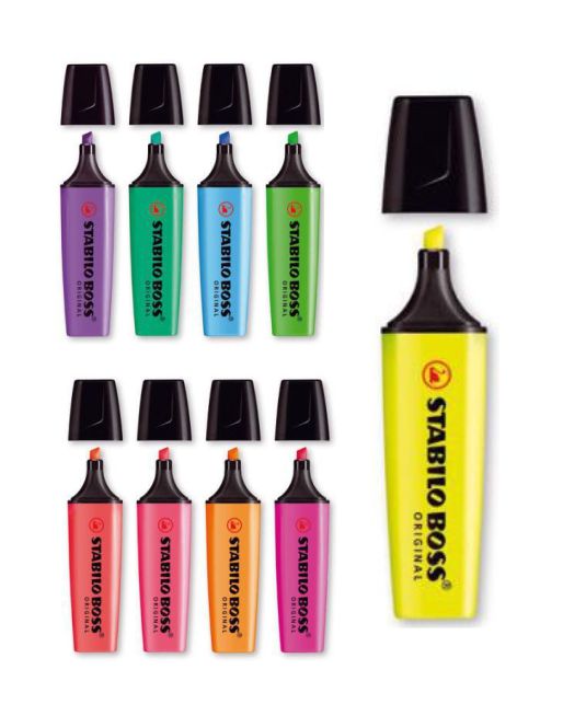 Papelería Valman - MARCADOR FLUORESCENTE STABILO BOSS
