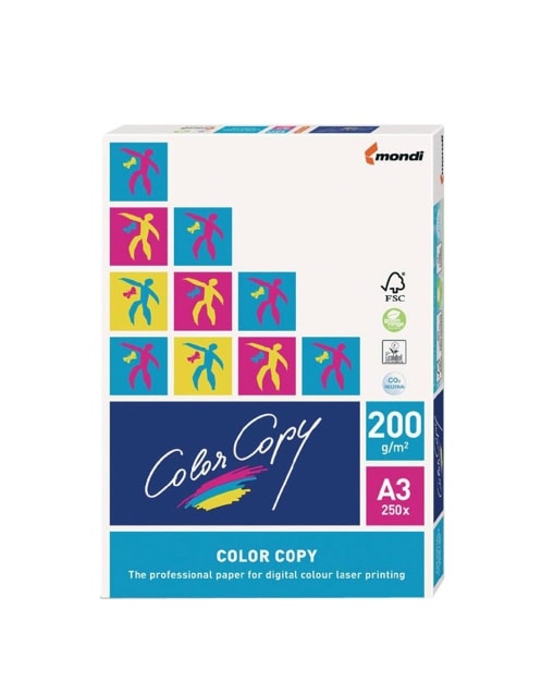 Papelería Valman - PAPEL LASER MONDI 200 grs A3 250 h