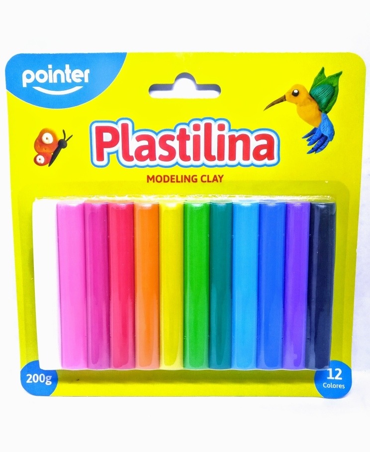 Papelería Valman - PLASTILINA POINTER x 12 COLORES